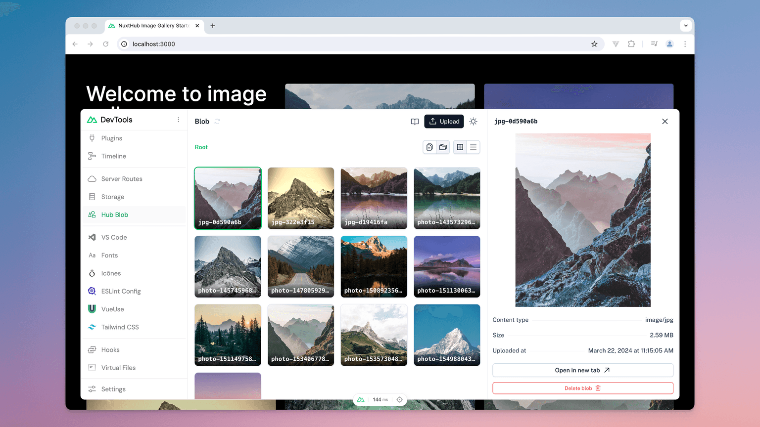 Blob Storage · NuxtHub